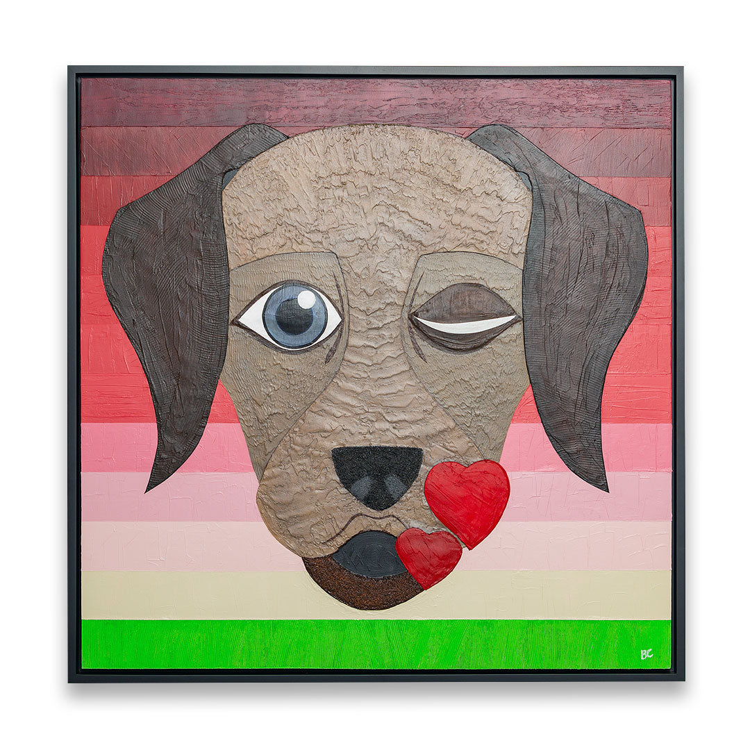 Emoji Dog Art | Commissioned work by Butch Cote